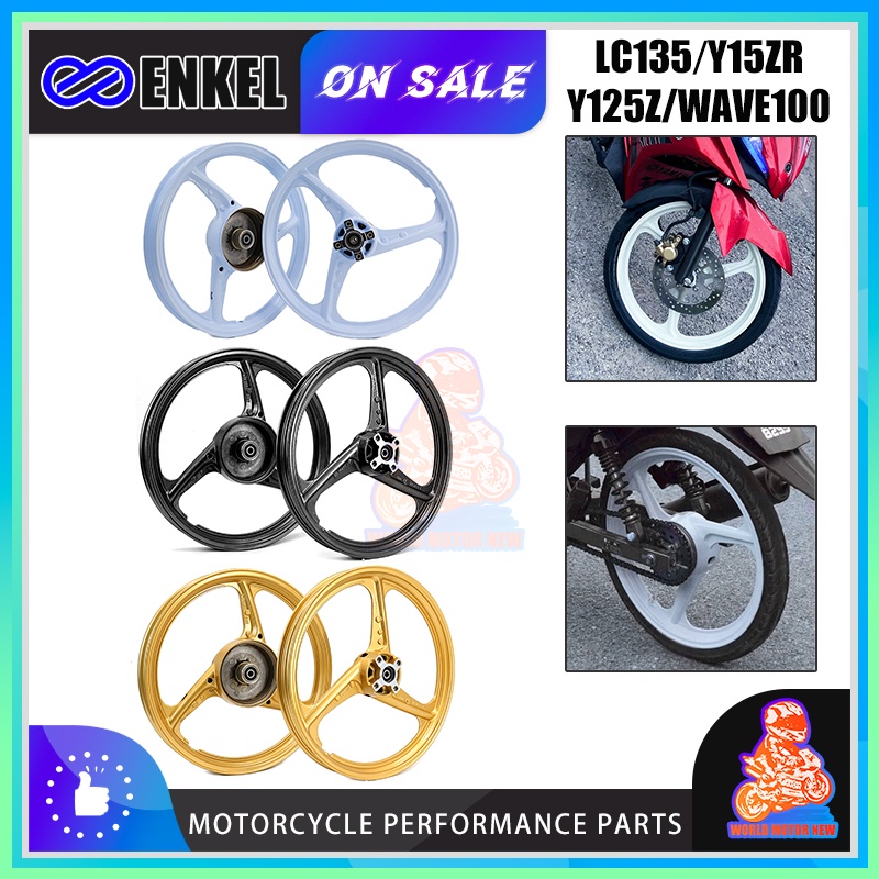 ENKEI 3 BATANG SPORT RIM ( FULL COP ) SIAP BEARING BUSH Y15 Y15ZR Y16 Y16ZR LC135 LC4S LCV8 ...