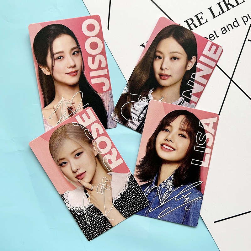 Kpop Black pink Small Card Star Piece Collection Card Lisa Jennie Small ...