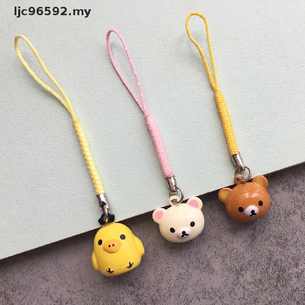 [ljc96592] 1 Piece Quality Metal Bell Pendant Phone Ch Cute Cartoon ...