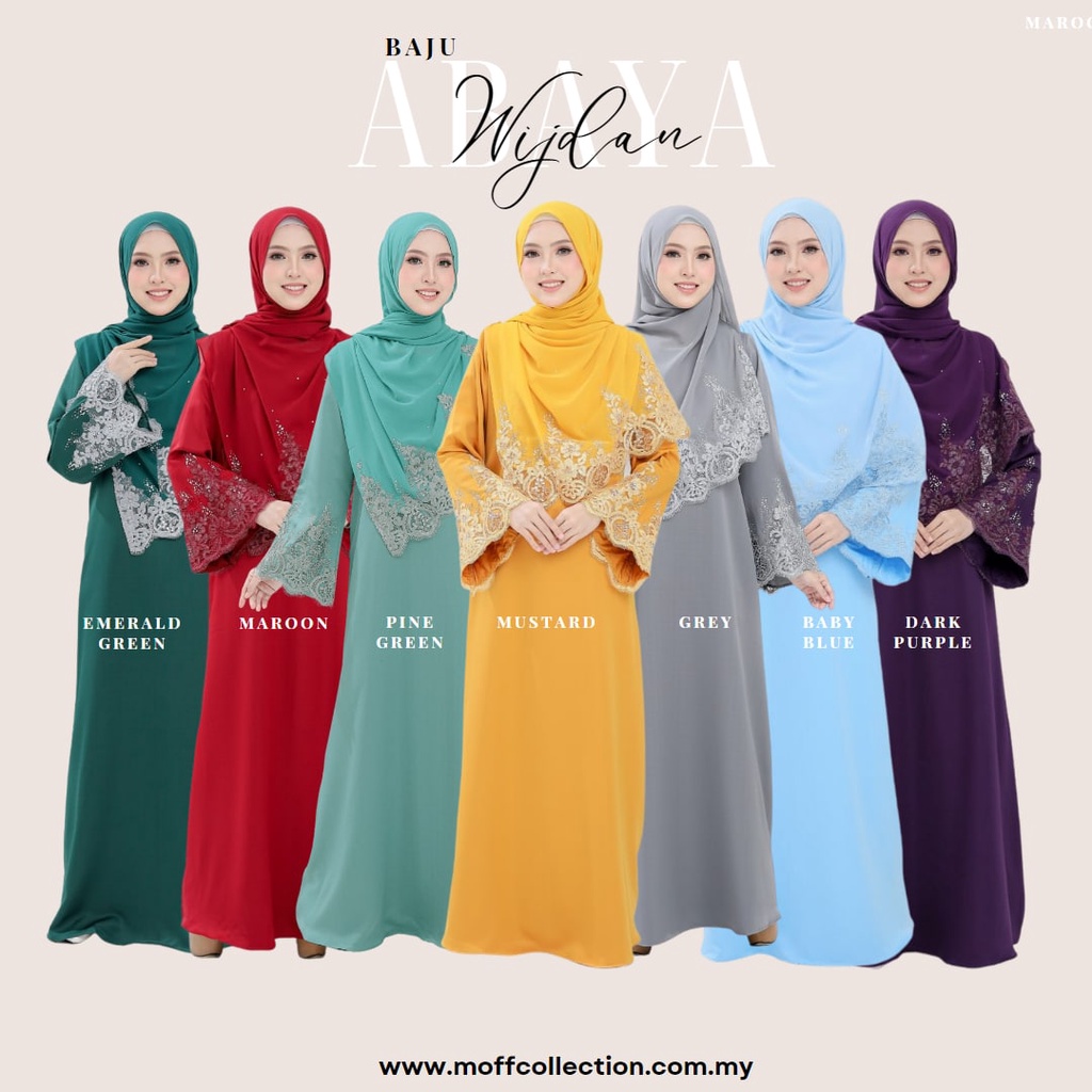 NEW JUBAH ABAYA KEBARUNG WIJDAN PLUSSIZE XADA SHAWL I DINNER I KENDURI ...