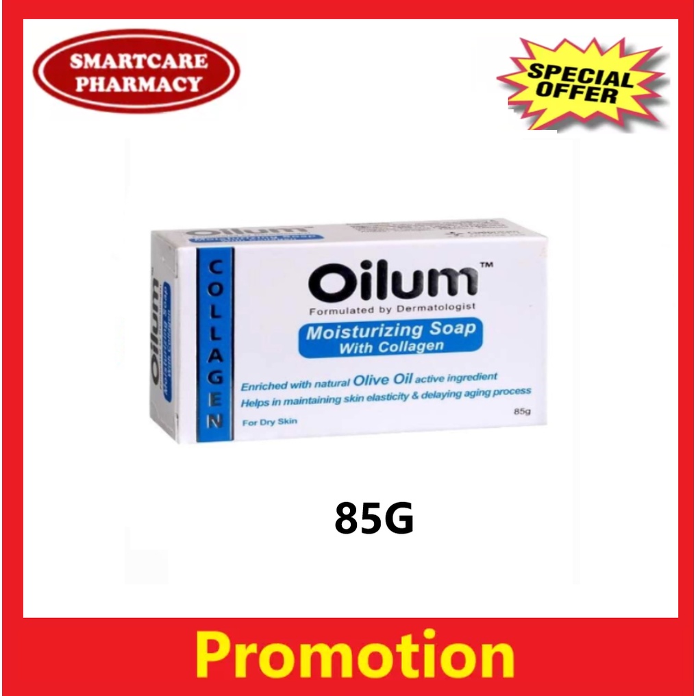 Oilum Moisturizing Soap with Collagen (85g)- Untuk Kulit Gatal (Itchy ...