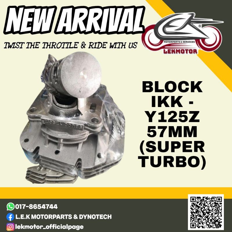 BLOCK RACE IKK Y125Z 57MM SUPER TURBO | Shopee Malaysia