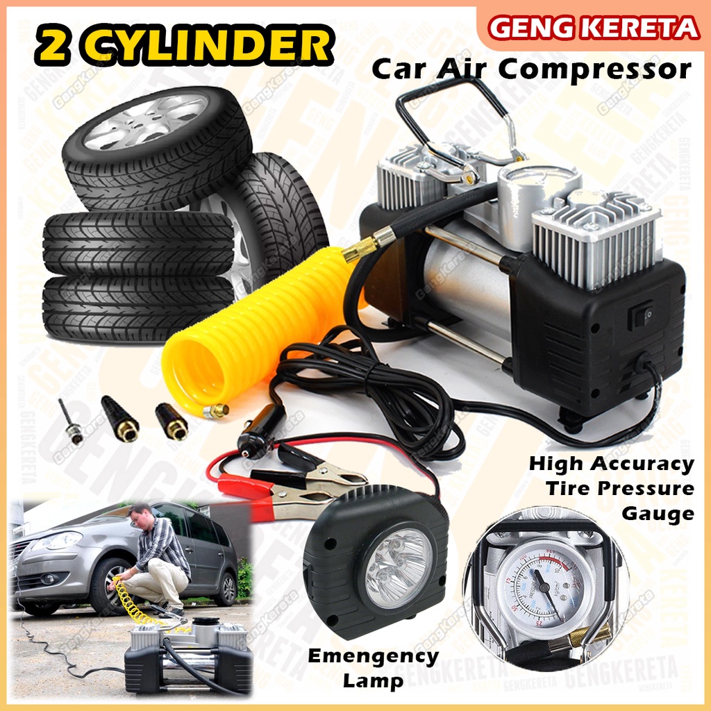 Portable Heavy Duty 2 Cylinder 150 PSI 65L/min Air Compressor Direct ...