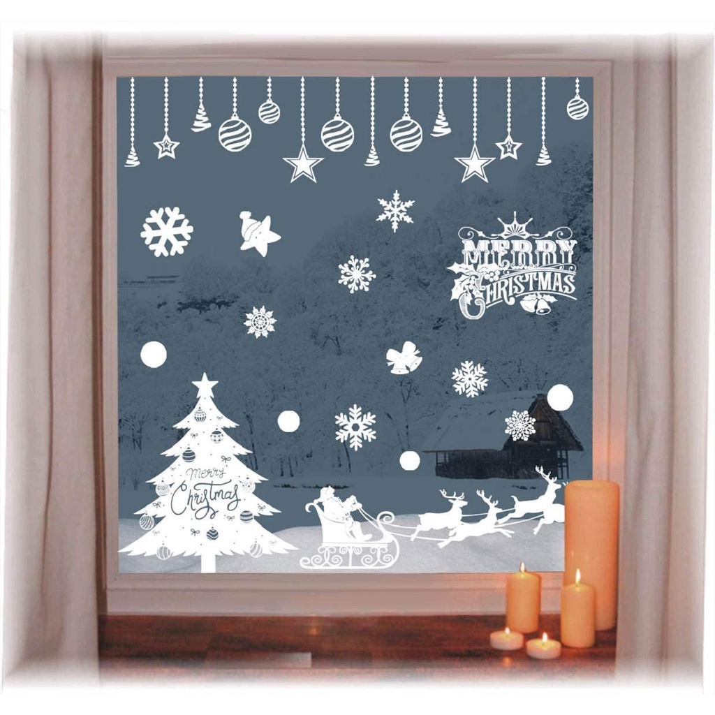 AE CHRISTMAS WINDOW STICKER MERRY CHRISTMAS WINDOW CLINGS STICKER ...