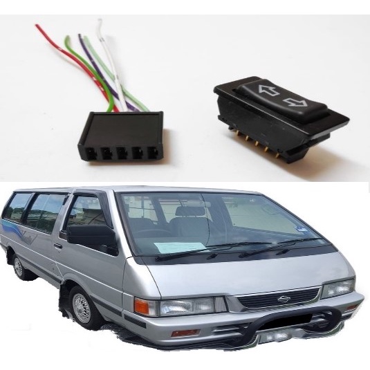Nissan C22 Vanette Power Window Switch With Socket | Shopee Malaysia