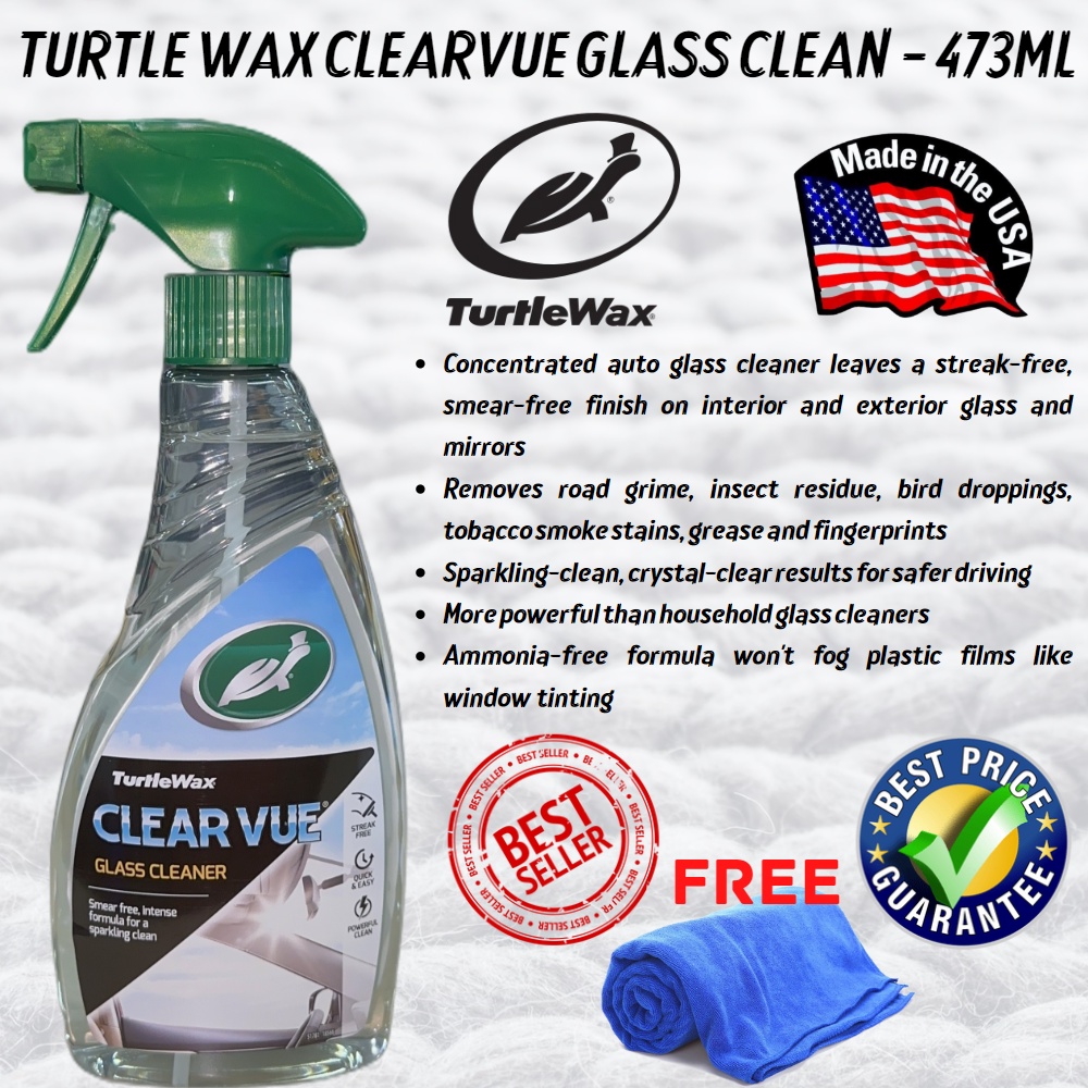 Turtle Wax Clearvue Glass Cleaner - 500ml | Shopee Malaysia