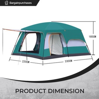 EXTRA SPACIOUS FAMILY CAMPING KHEMAH UNTA CAMEL TENT Waterproof Double ...