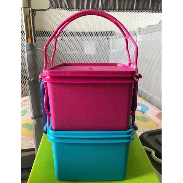 Tupperware double deep Goody box with Cariolier (4) | Shopee Malaysia