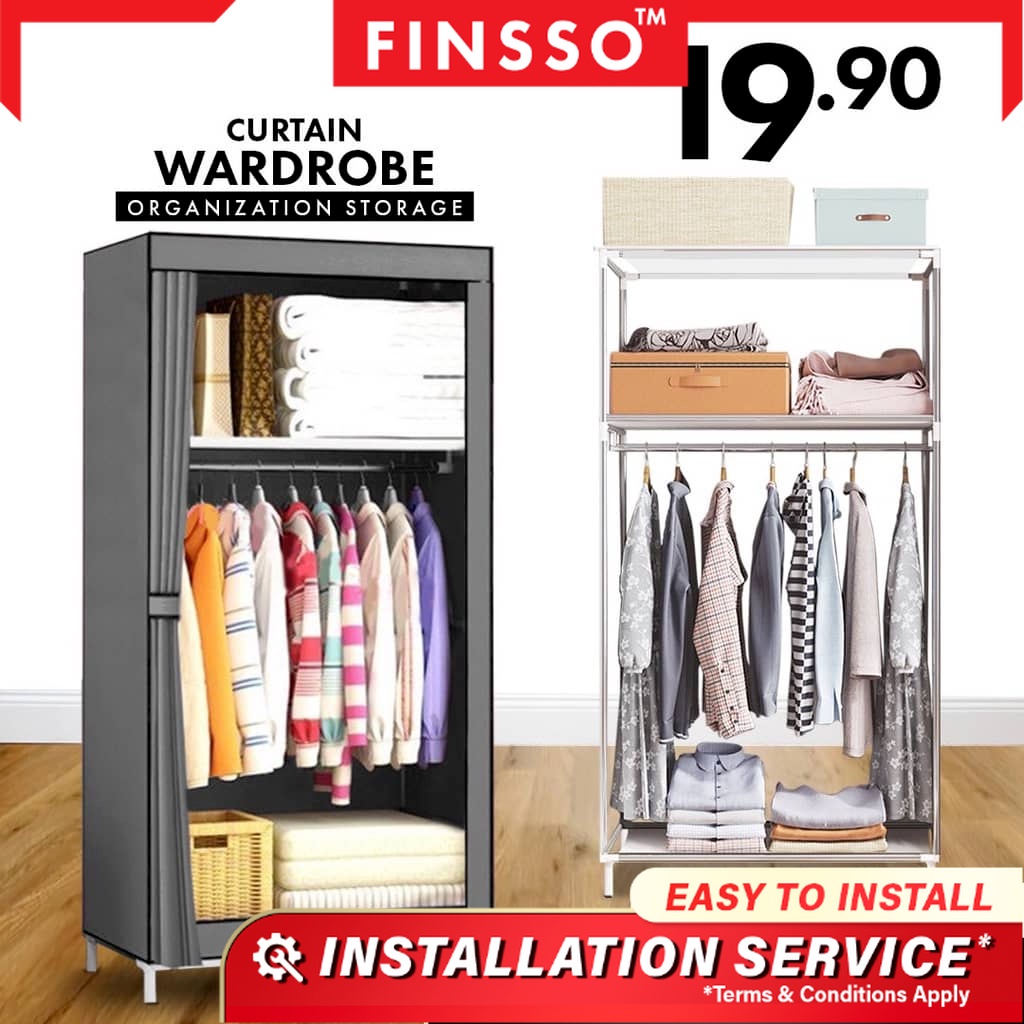 Finsso: Wardrobe S Size / Almari Baju Rak Baju Clothes Organization ...