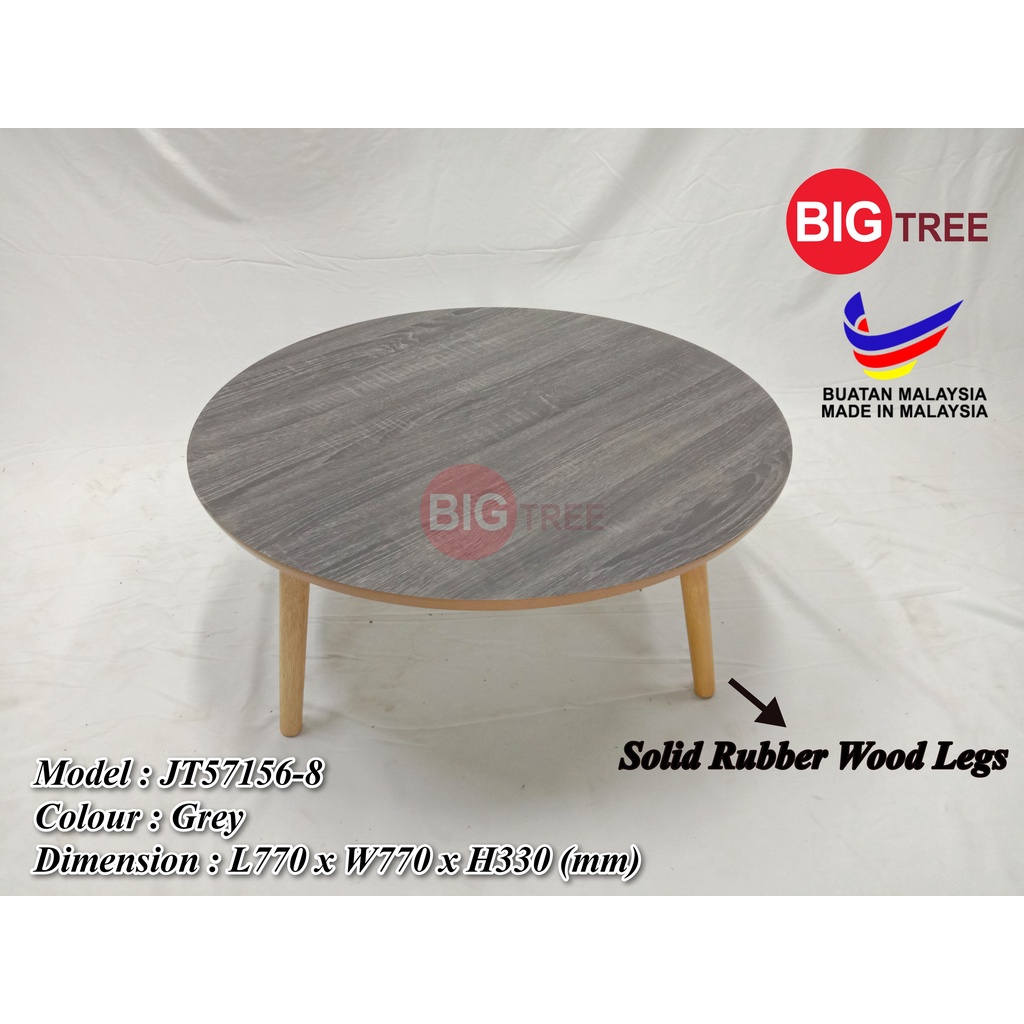 Big Tree Solid Wood Meja Jepun Lipat / Foldable Rubber Wood Japanese ...