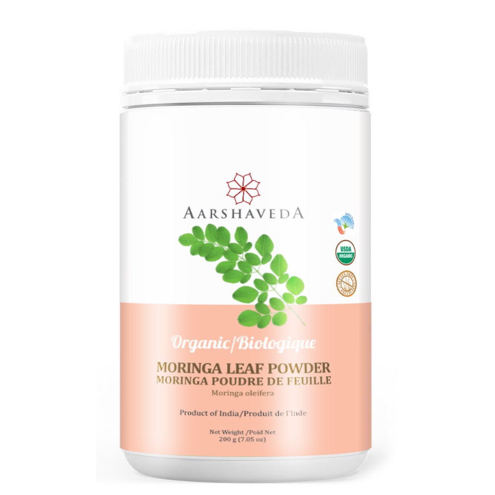 Aarshaveda Organic Moringa Leaf Powder 200g | Moringa Oleifera | Shopee ...