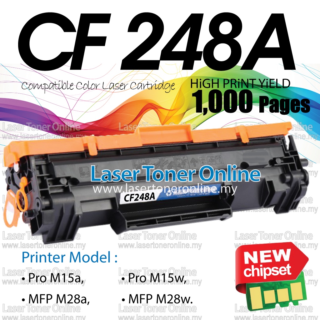 Compatible to HP CF248A HP48A Black 48A CF248X HP Laserjet Pro M15A ...