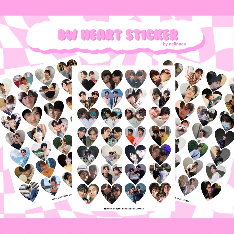 brightwin heart sticker (brightwin bright win) | Shopee Malaysia