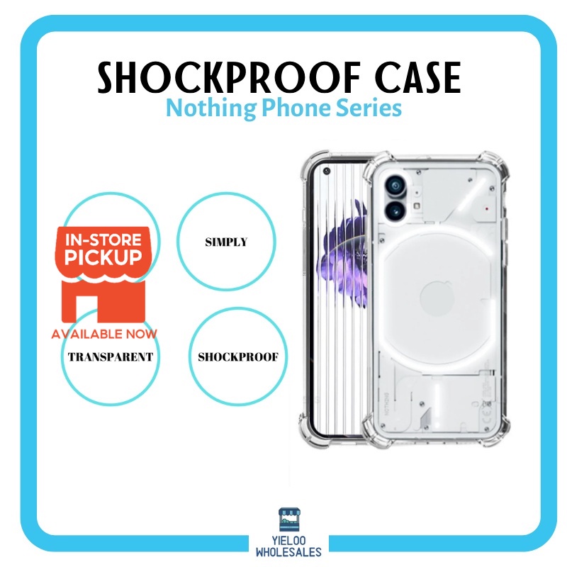 (FREE TEMPERED GLASS) Nothing Phone (1) & (2) Clear SHOCKPROOF ...