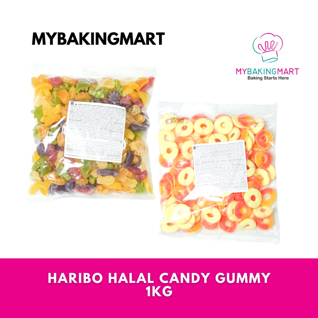 Mybakingmart | Haribo Gummy Candy Halal 1kg Original Packing for Party ...