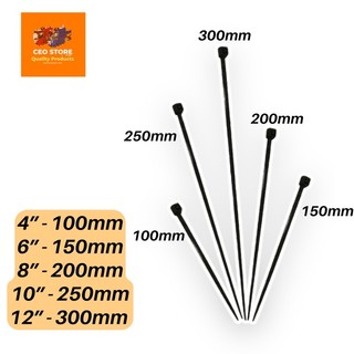 Cable Ties Nylon Wire 100pcs 4"6"8"10"12" Pengikat Wayar Kabel Tie ...