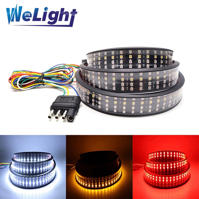 12V 48/60 Inch LED truck tailgate LED strip light bar with reverse ...