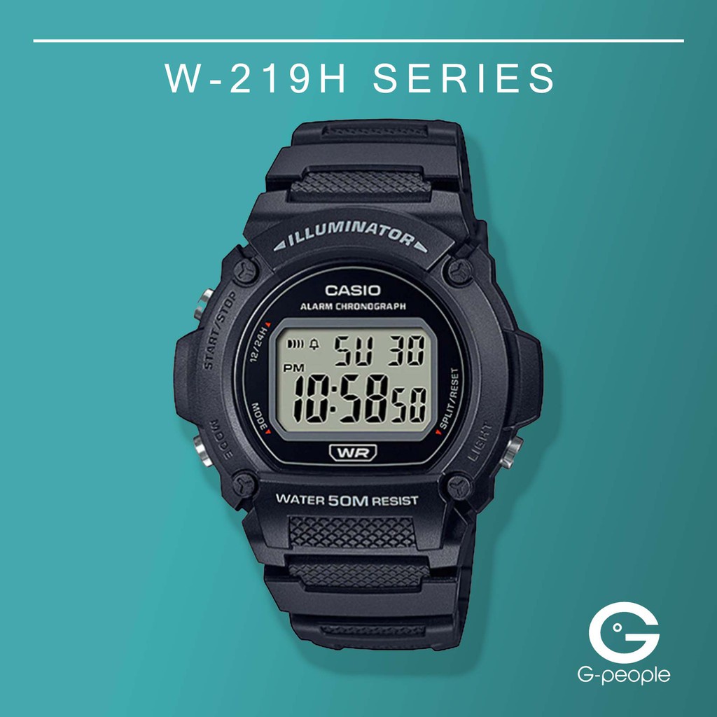 CASIO W-219H-1AV / W-219H-1A / W-219H DIGITAL WATCH 100% ORIGINAL ...