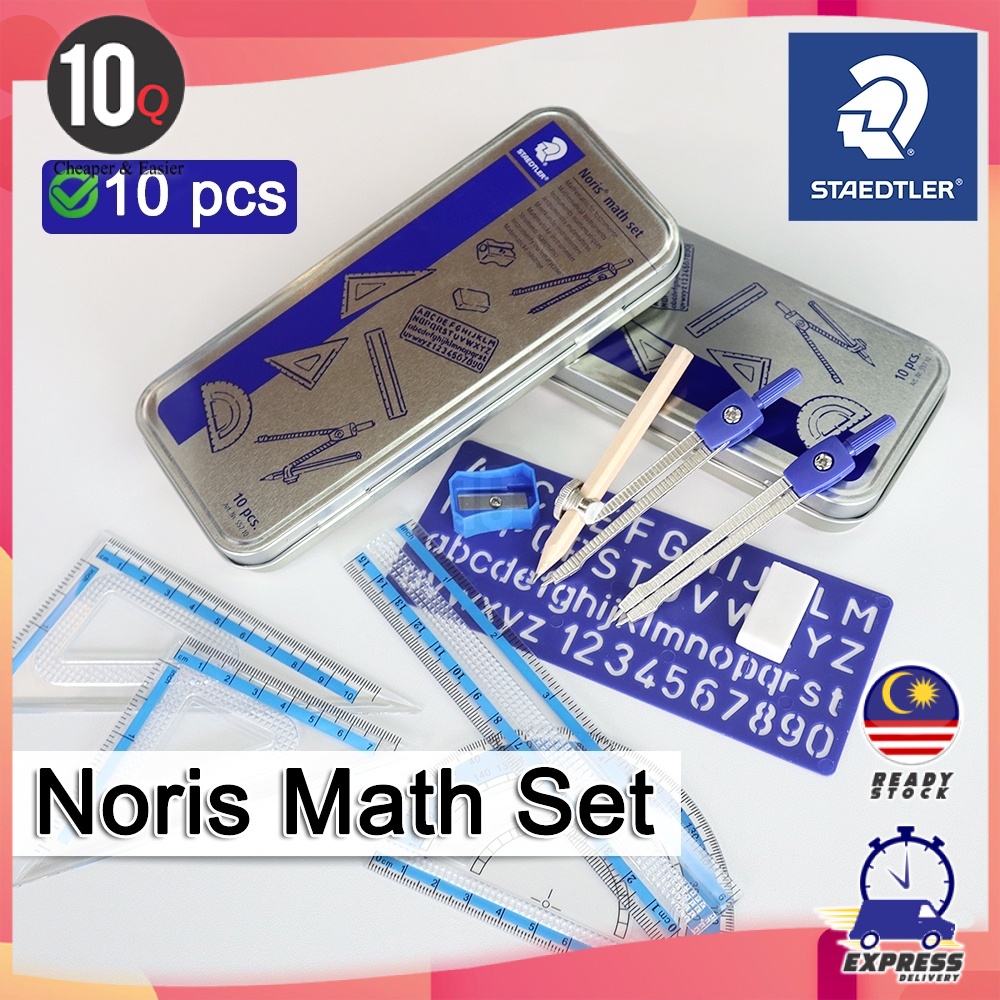Staedler Mathematical Instruments Set - Noris Math Set(10 pcs Set ...