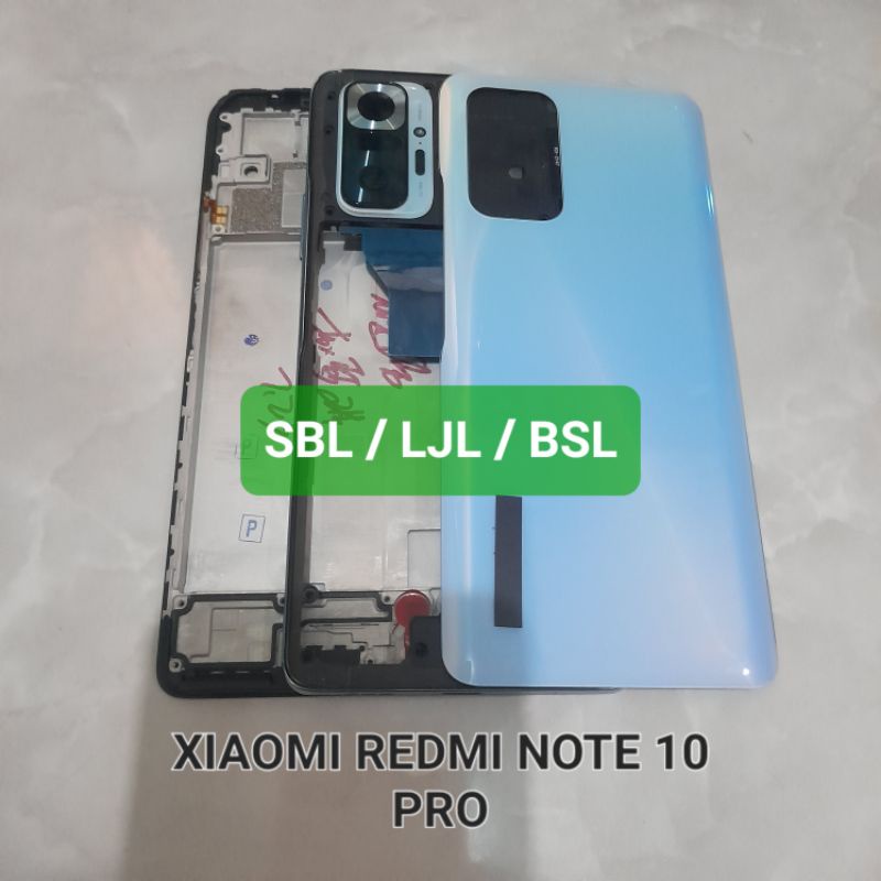 Casing housing full set xiaomi redmi note 10 pro frame + bezel ...