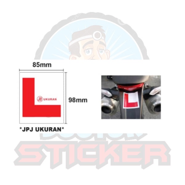 sticker L MOTOR y15 ex5 honda yamaha proton perodua myvi | Shopee Malaysia