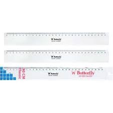 Butterfly CLASSIC Ruler 30CM Thick Plastic (PCS) | Shopee Malaysia