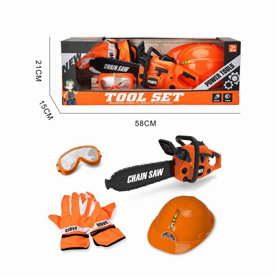 E01 - Kids Hardware Tools / Construction Power Chainsaw Toys Boys ...