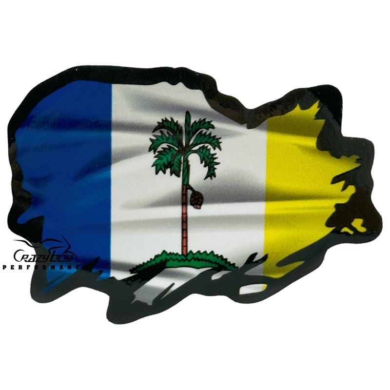 STICKER MOTOR FLAG BENDERA NEGERI VIETNAM MALAYSIA SELANGOR PERAK ...