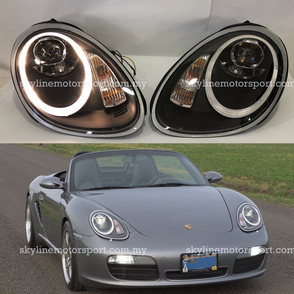 Porsche 987 Cayman Head Lamp Headlight Projector DRL Led 100% Taiwan ...
