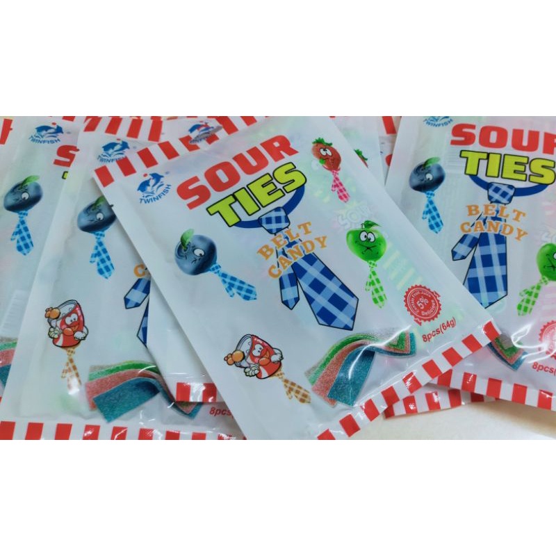 💥Sour Ties Belt Candy 4 Flavour 💥64g | Shopee Malaysia