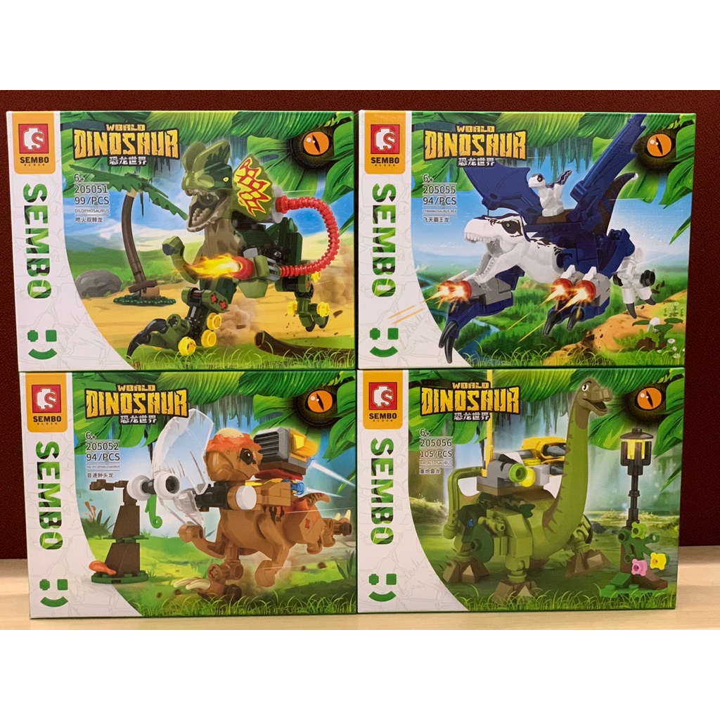 SEMBO BLOCKS 205050-205057 DINOSAURS BLOCK SET OF 8 IN 1 | Shopee Malaysia