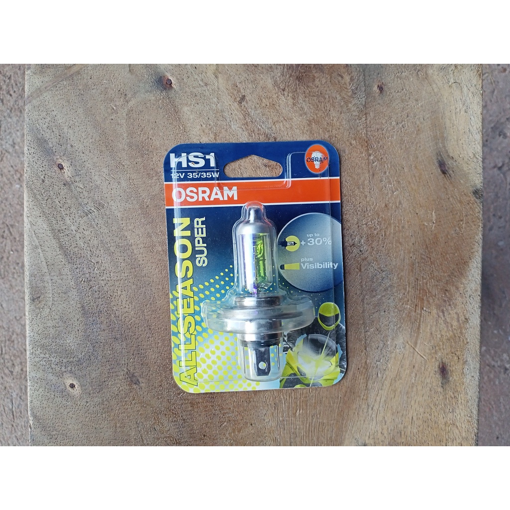 Headlight Bulb (3-Pin Type) OSRAM ALL SEASON SUPER/For New Motorbikes ...