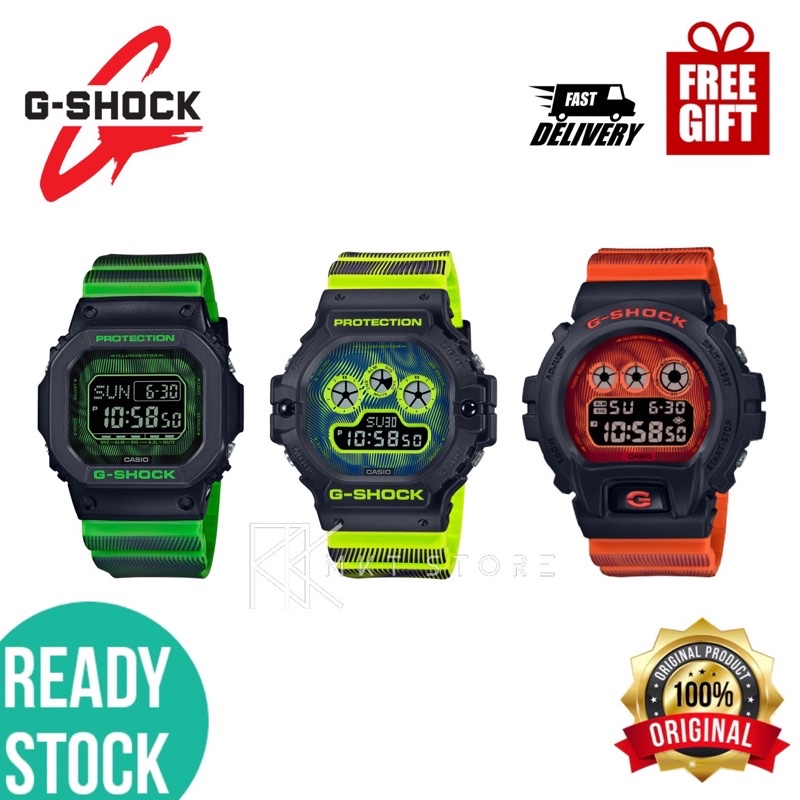 (Asia set) Original G-shock Time Distortion Series DW-D5600TD-3 / DW-5900TD-9 / DW-6900TD-4 ...