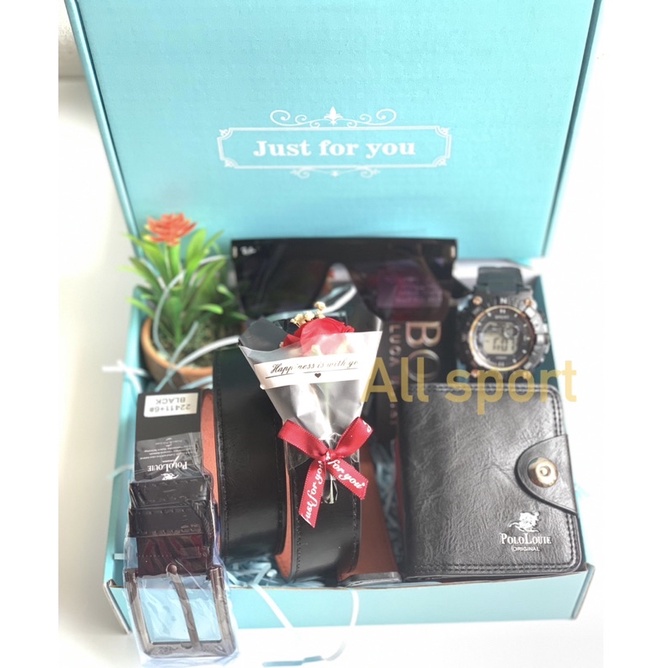 6 in 1 Set Birthday / Set Hadiah Lelaki / Set giff Free box | Shopee ...