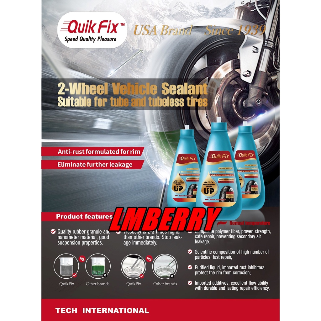 GUM TAYAR TYRE SEALANT QUICK FIX gam tayar motor tubeless motor sealant ...