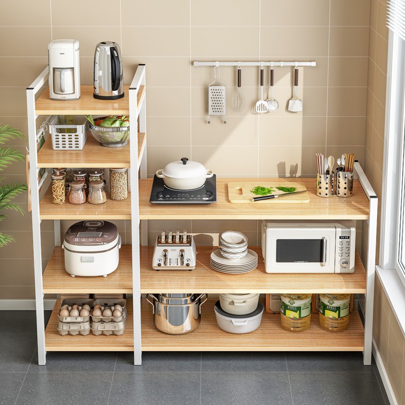 Kitchen Storage Cabinet Integrated Shelf Cabinet Dapur Kabinet Gas Rak ...