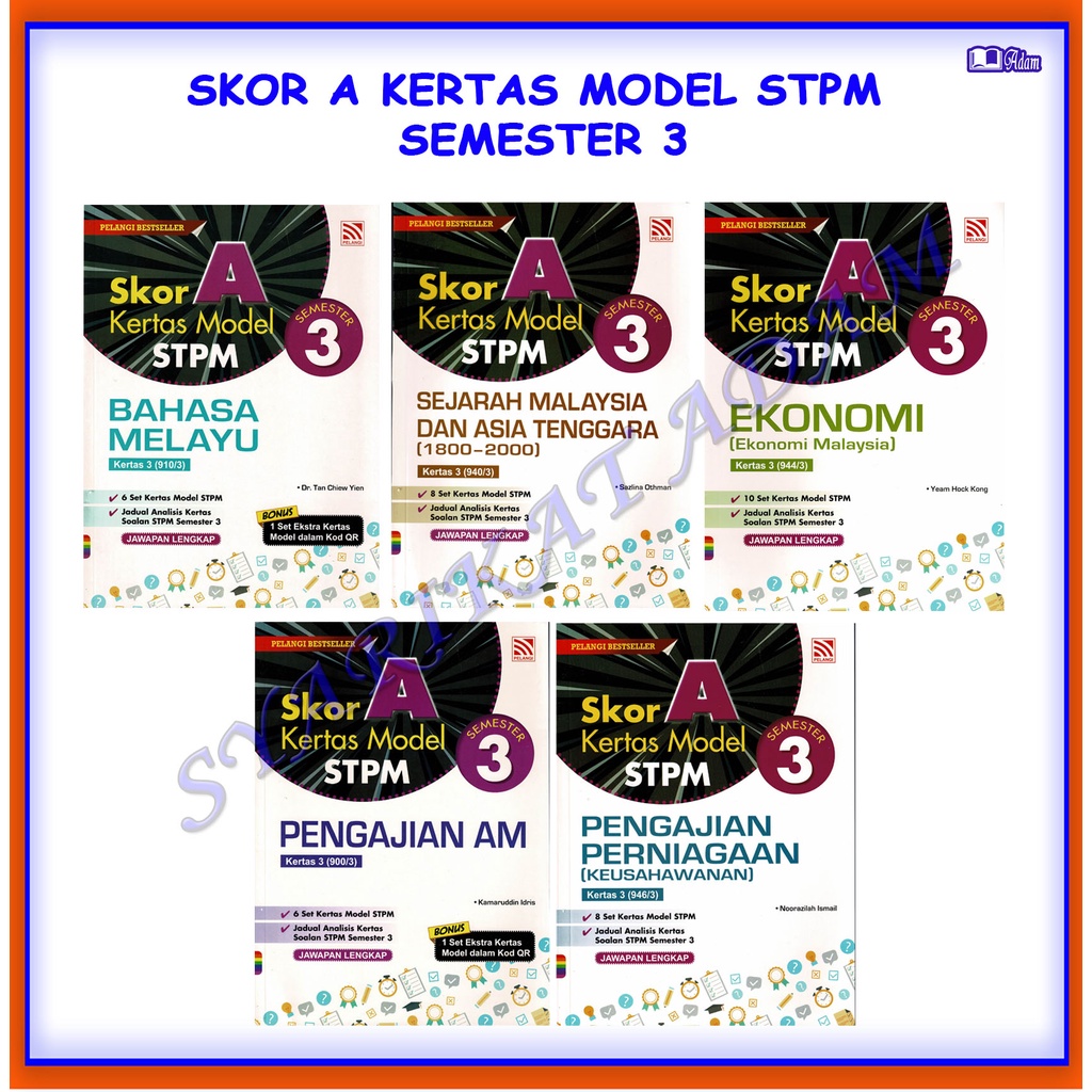 [ADM] BUKU LATIHAN: SKOR A KERTAS MODEL STPM SEMESTER 3-2023 | Shopee Malaysia