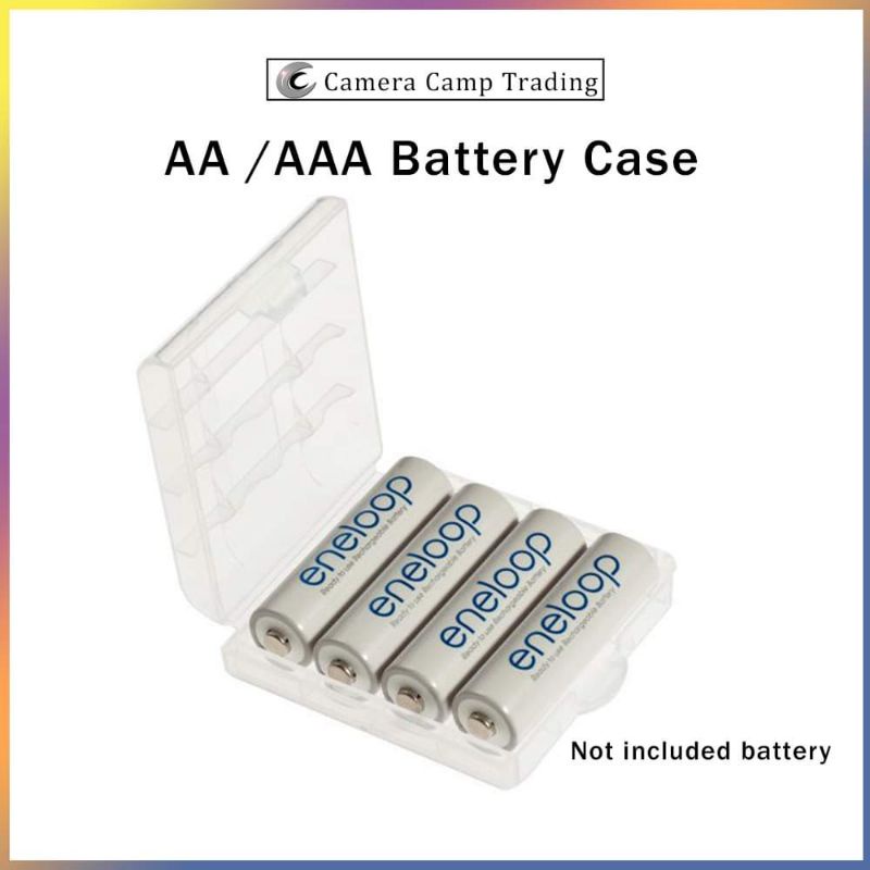 4 Slot Battery Cases for AA / AAA Plastic Casing Cover Box 电池收纳盒 ...