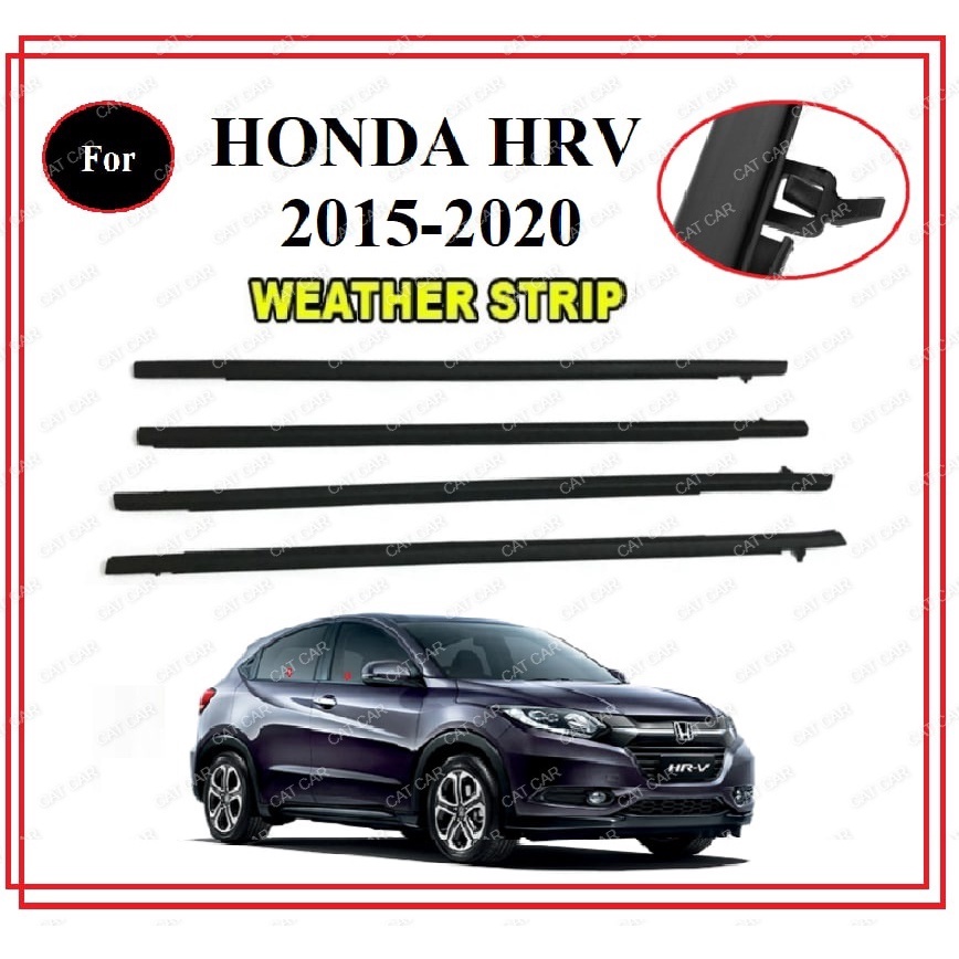 Honda HRV 2015 - 2020 Door Window Trim Moulding Door Lining Getah Luar ...