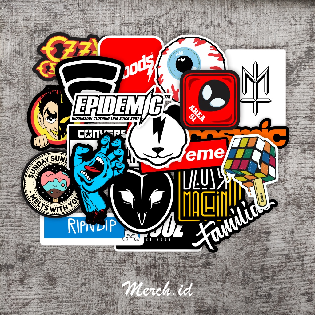 Aesthetic pack series four u stickers, distro brand cellphone laptop ...
