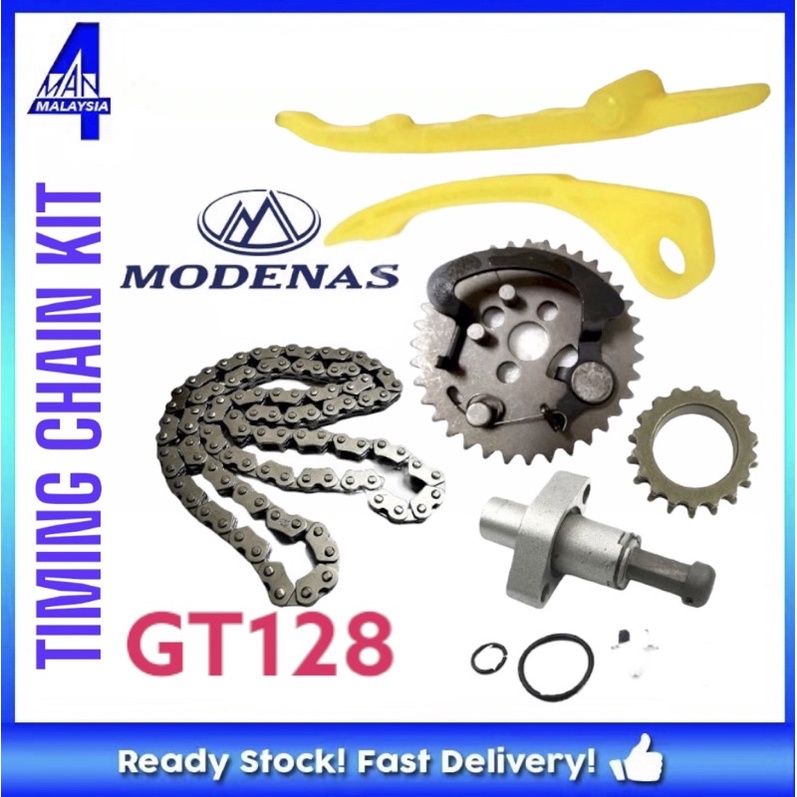 MODENAS GT128 XCITE TIMING CHAIN KIT TENSIONER SHAFT TENSIONER GUIDE ...