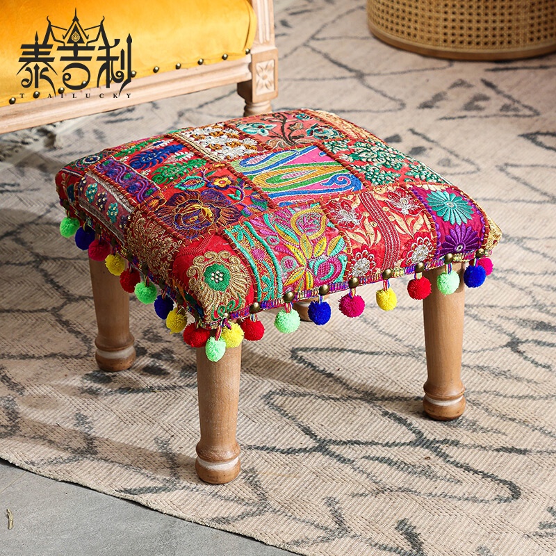 Taijili Indian cotton embroidered bohemian style Nordic home small ...