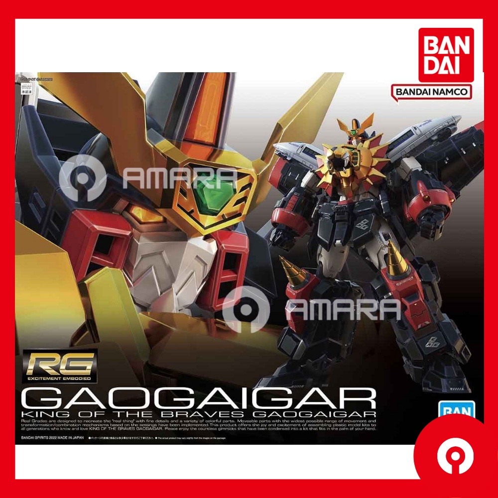 Ready Stock Gaogaigar RG Bandai The King of Braves Gao Gai Gar Plastic ...
