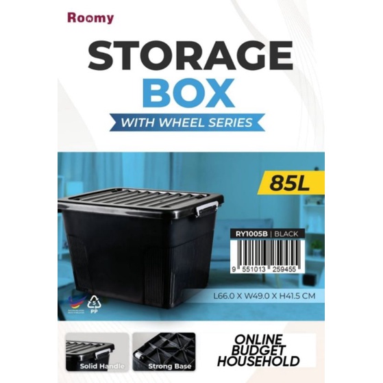 STORAGE BOX 85LITER / KOTAK PENYIMPANAN / MULTIPURPOSE BOX / MULTIUSE ...