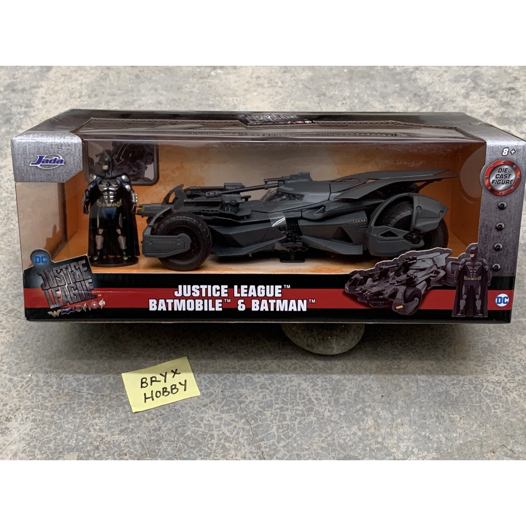 Jada Toys Metals DC Justice League Batmobile with Batman Figure #99232 ...