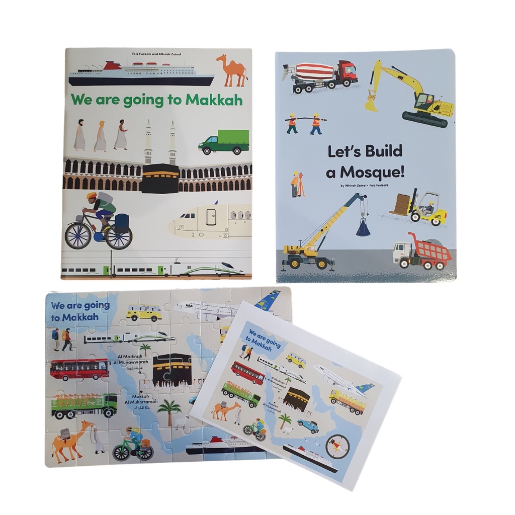COMBO: Let's Build a Mosque (2 Islamic story books and a jigsaw puzzle ...