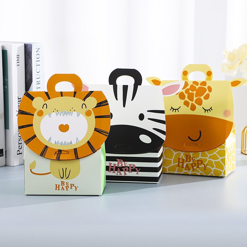 Kids Birthday Craft Cardboard Party Goodies Gift Box Packaging with ...
