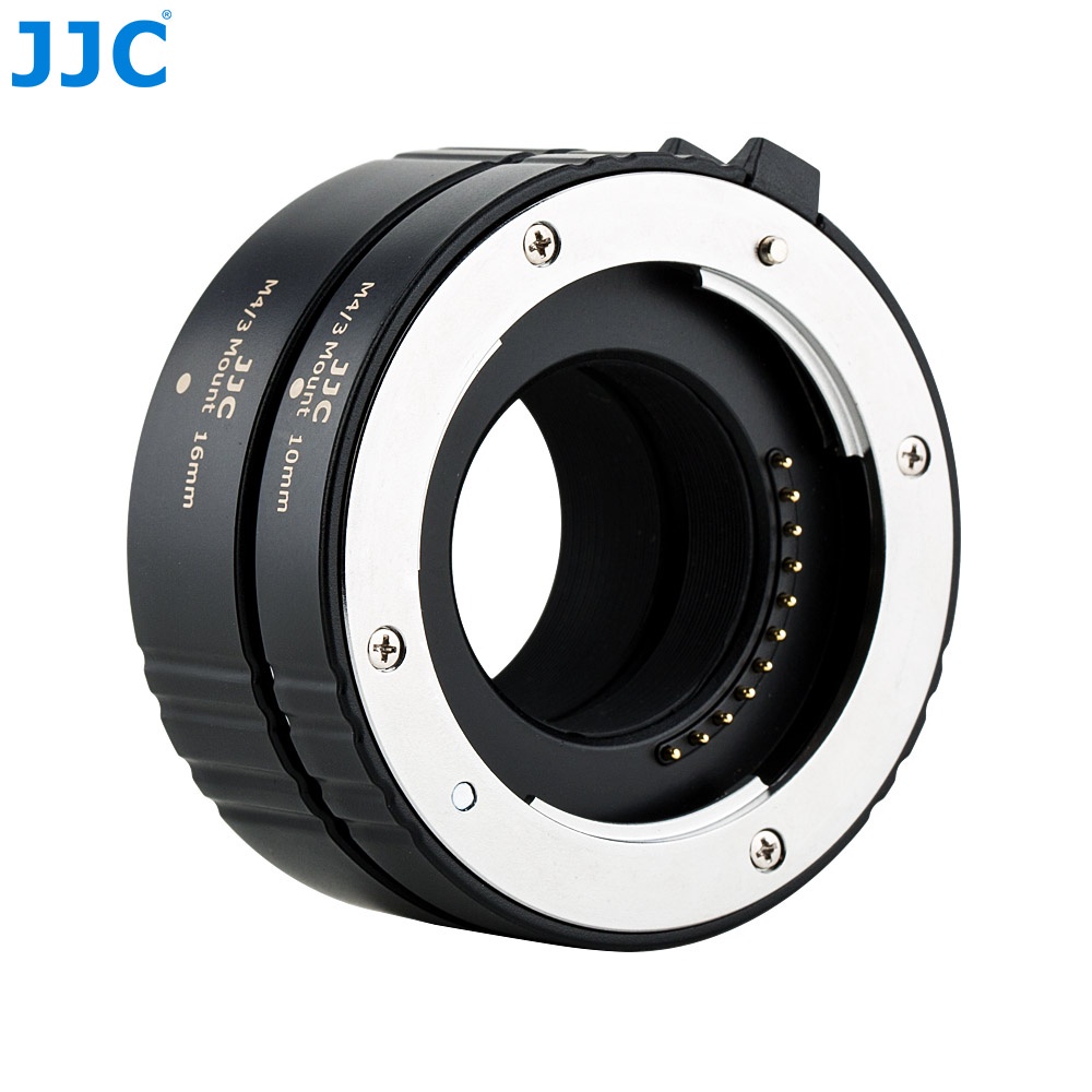 JJC M4/3 Mount Automatic Extension Tube Set for Micro 4/3 Mount Camera and Lens Macro ...