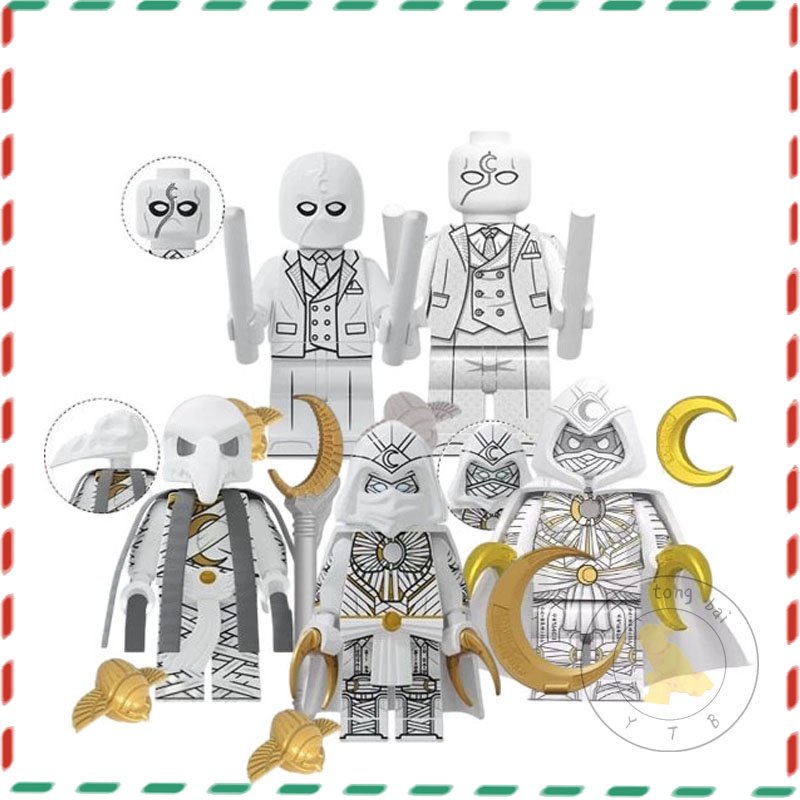 Building Block Minifigures Children's Assembled Toys Moonlight Knight ...