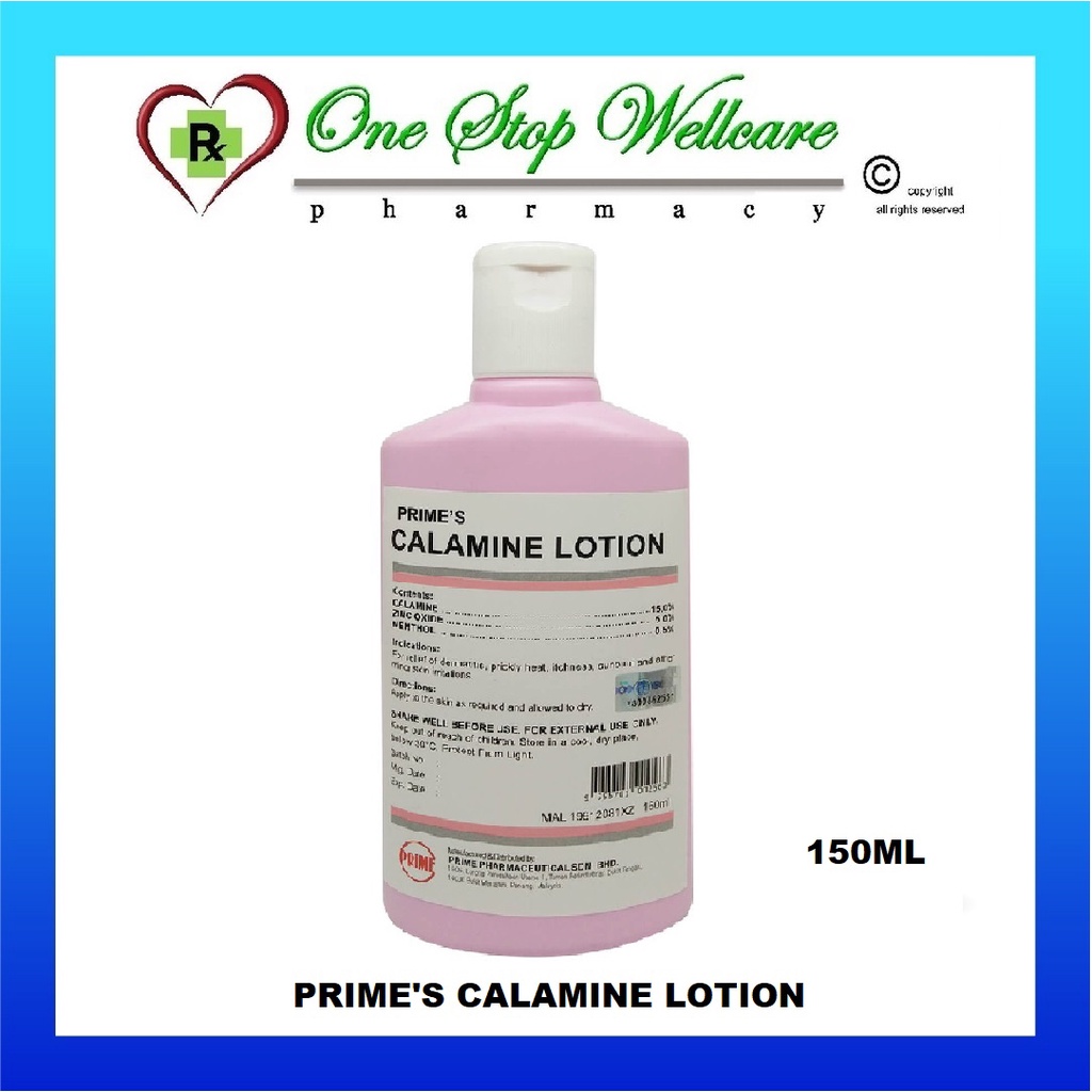 PRIME'S LOSYEN KEGATALAN KULIT / CALAMINE LOTION 150ML (EXP:06/2028 ...